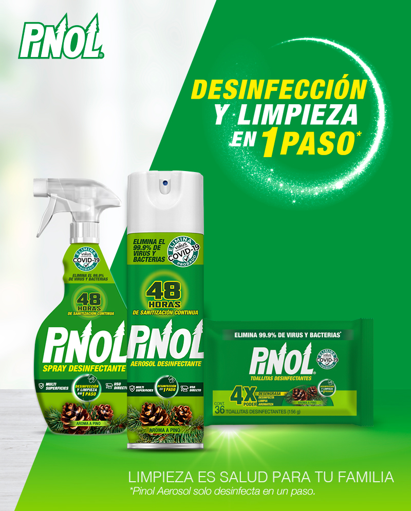 Pinol desinfección y limpieza en un paso - Pinol, ideal para la ...